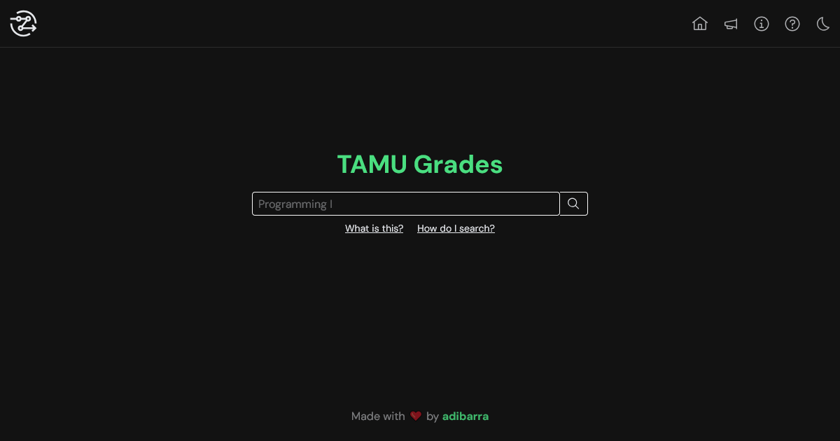 TAMU Grades - Explore Texas A&M University